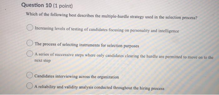 Solved Question 10 (1 point) Which of the following best | Chegg.com