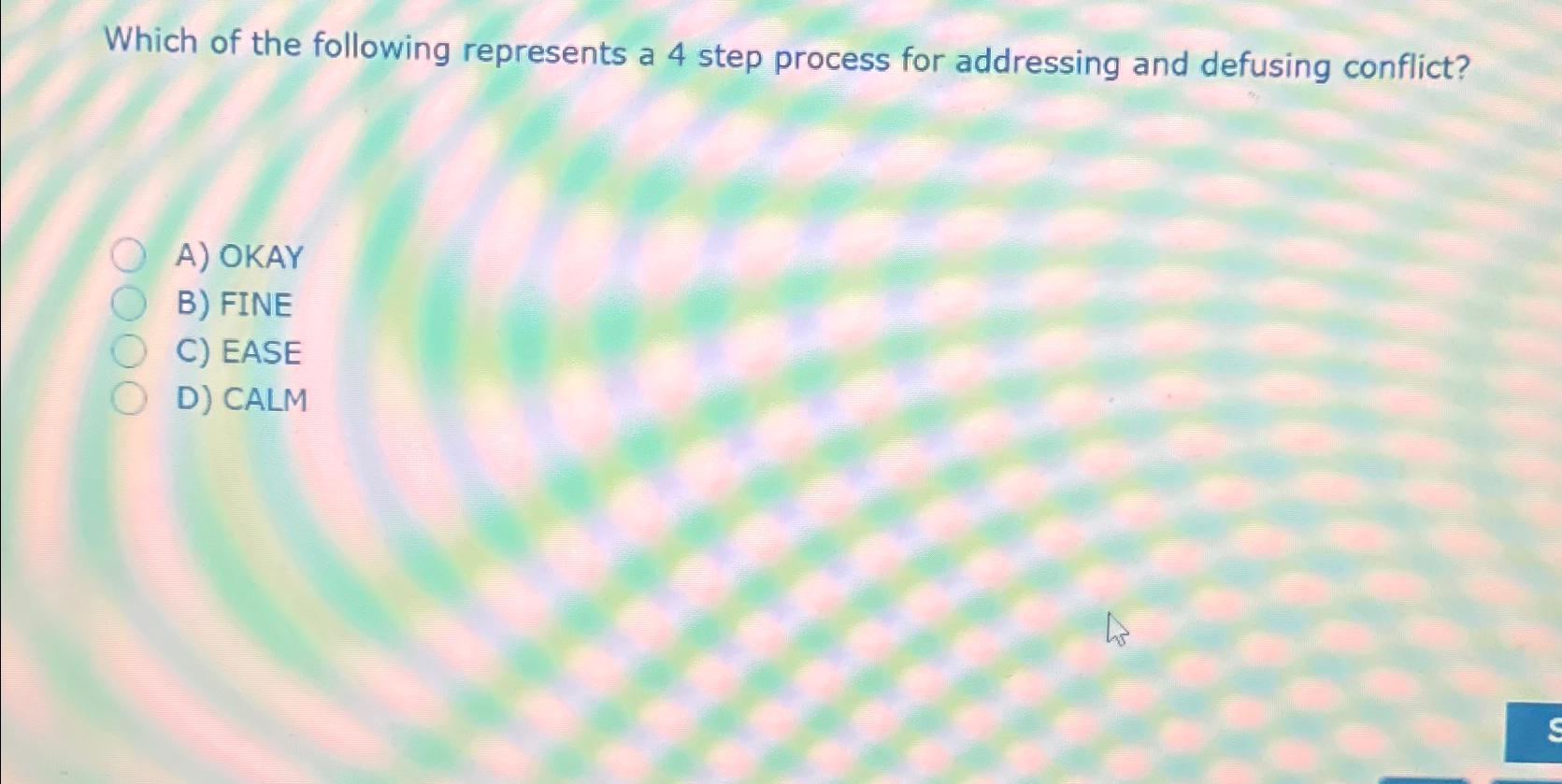 Solved Which of the following represents a 4 ﻿step process | Chegg.com