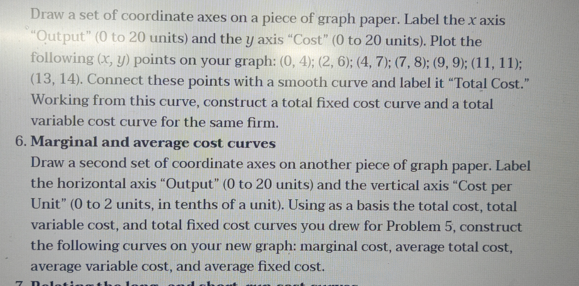 Solved Draw a set of coordinate axes on a piece of graph | Chegg.com