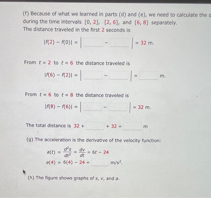 Solved s=f(t)=t3−12t2+36t where t is measured in seconds and | Chegg.com