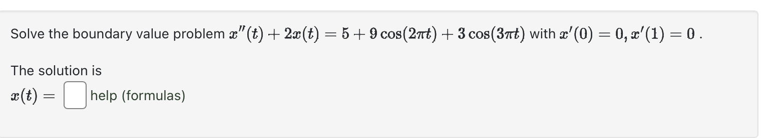 Solve the boundary value problem | Chegg.com