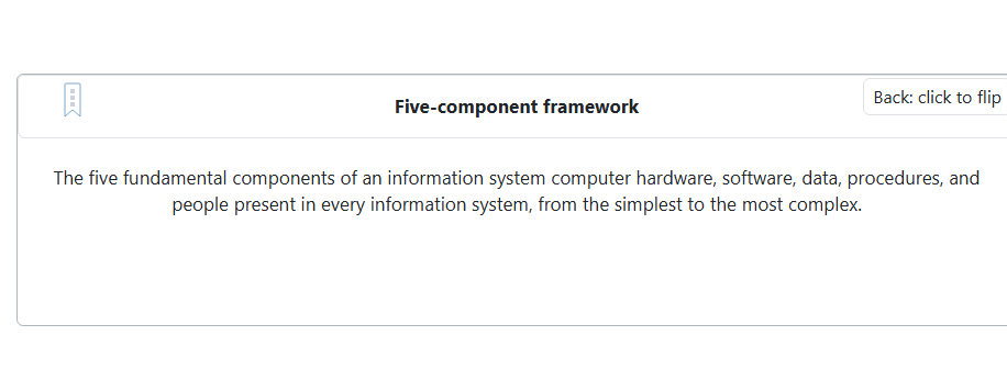 Solved Five-component frameworkThe five fundamental | Chegg.com