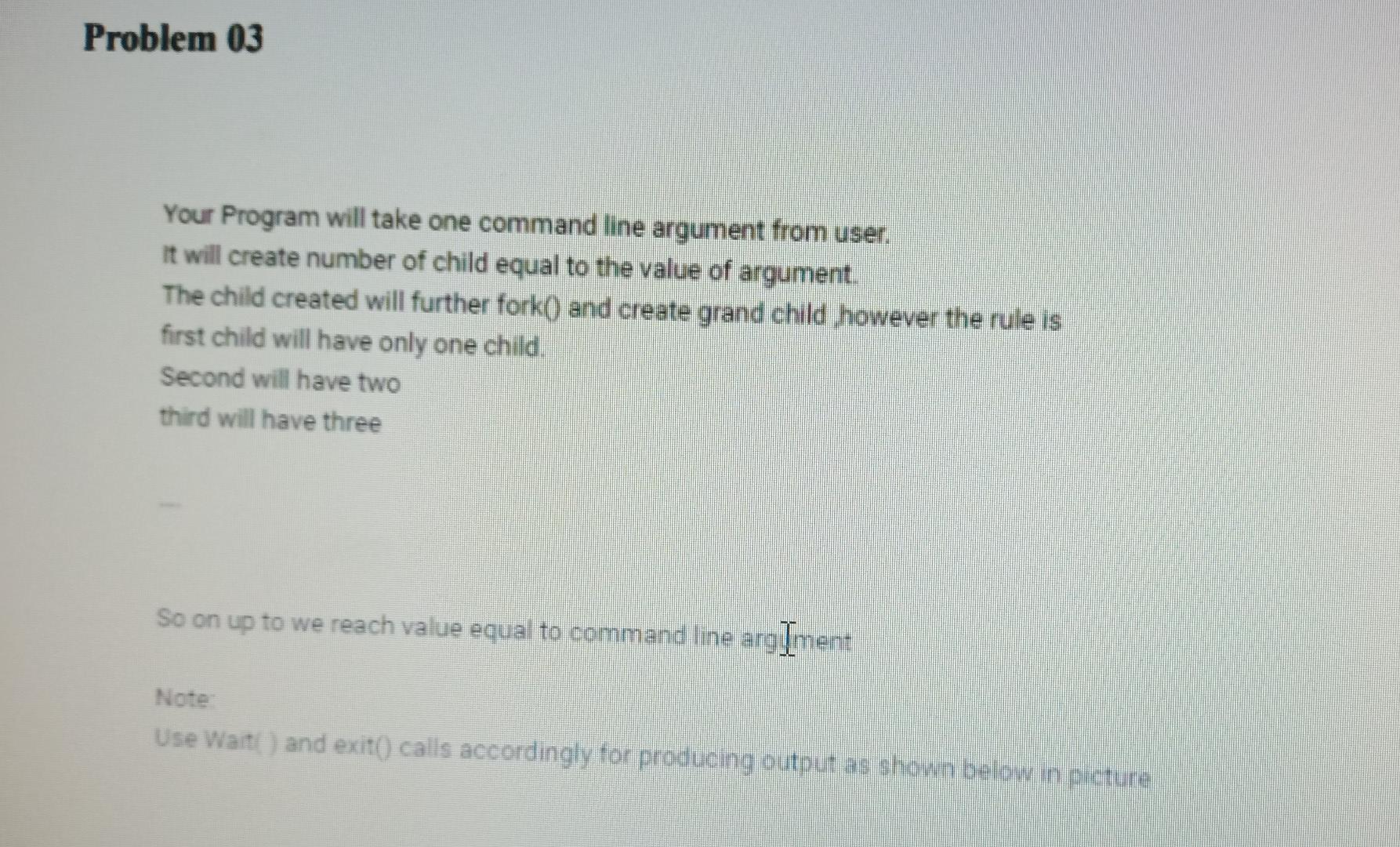 Solved Problem 03 Your Program Will Take One Command Line