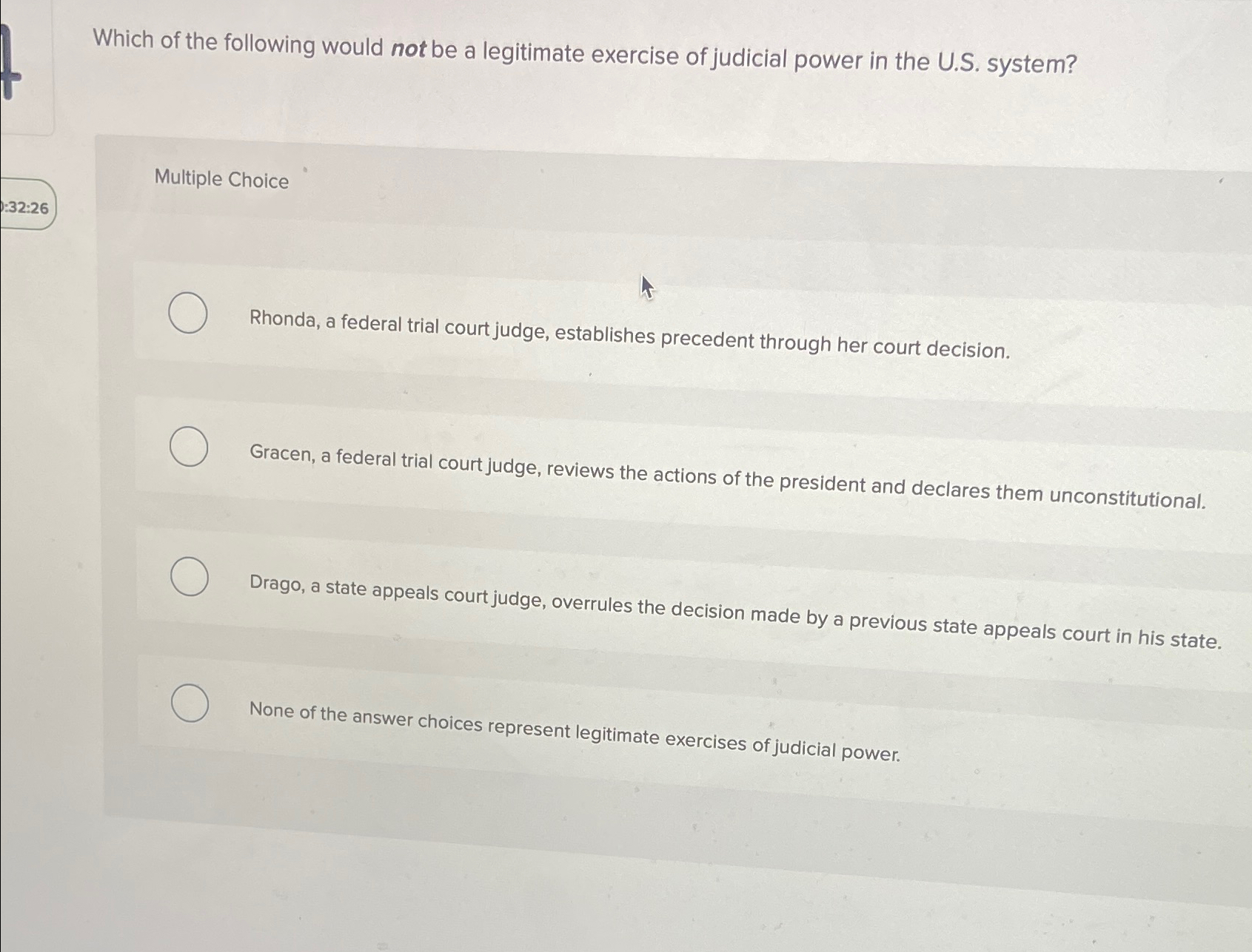 Solved Which of the following would not be a legitimate | Chegg.com