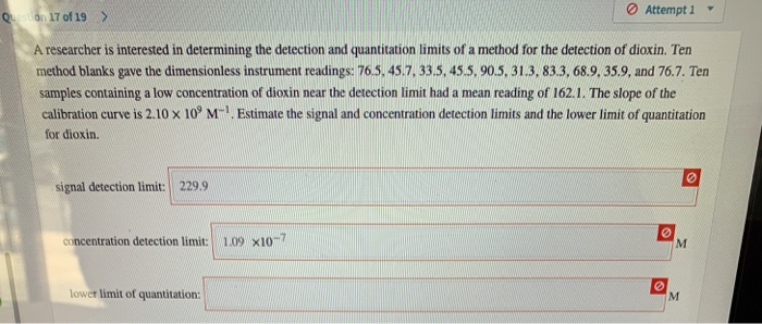 Solved Quion 17 of 19 > Attempt 1 A researcher is interested | Chegg.com
