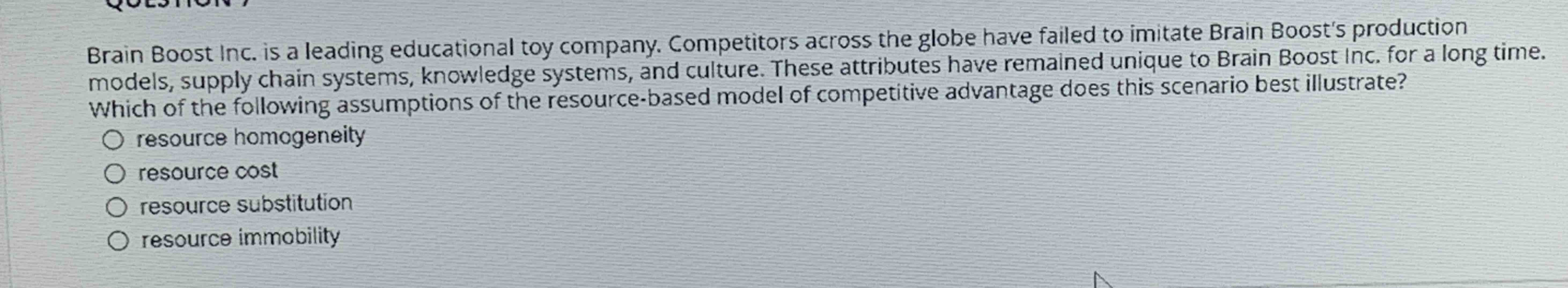 Solved Brain Boost Inc. is a leading educational toy | Chegg.com