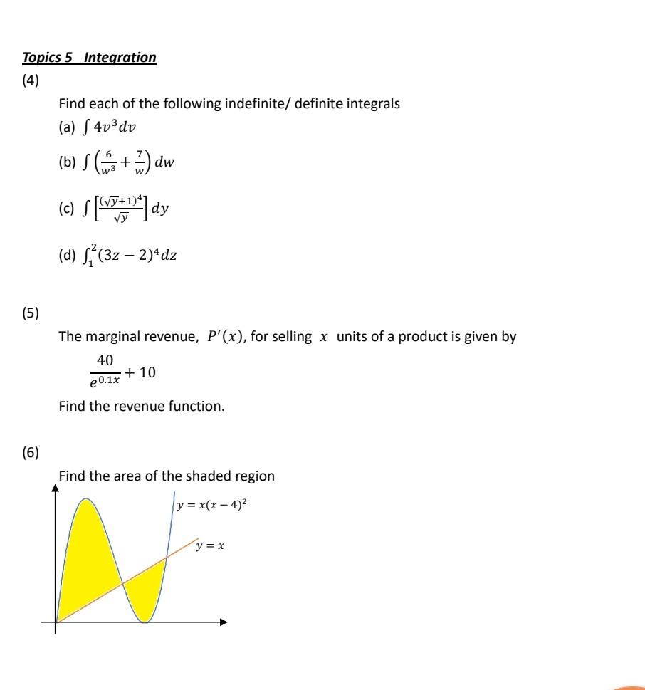 Solved Topics 4 Differentiation and Partial Differentiation | Chegg.com