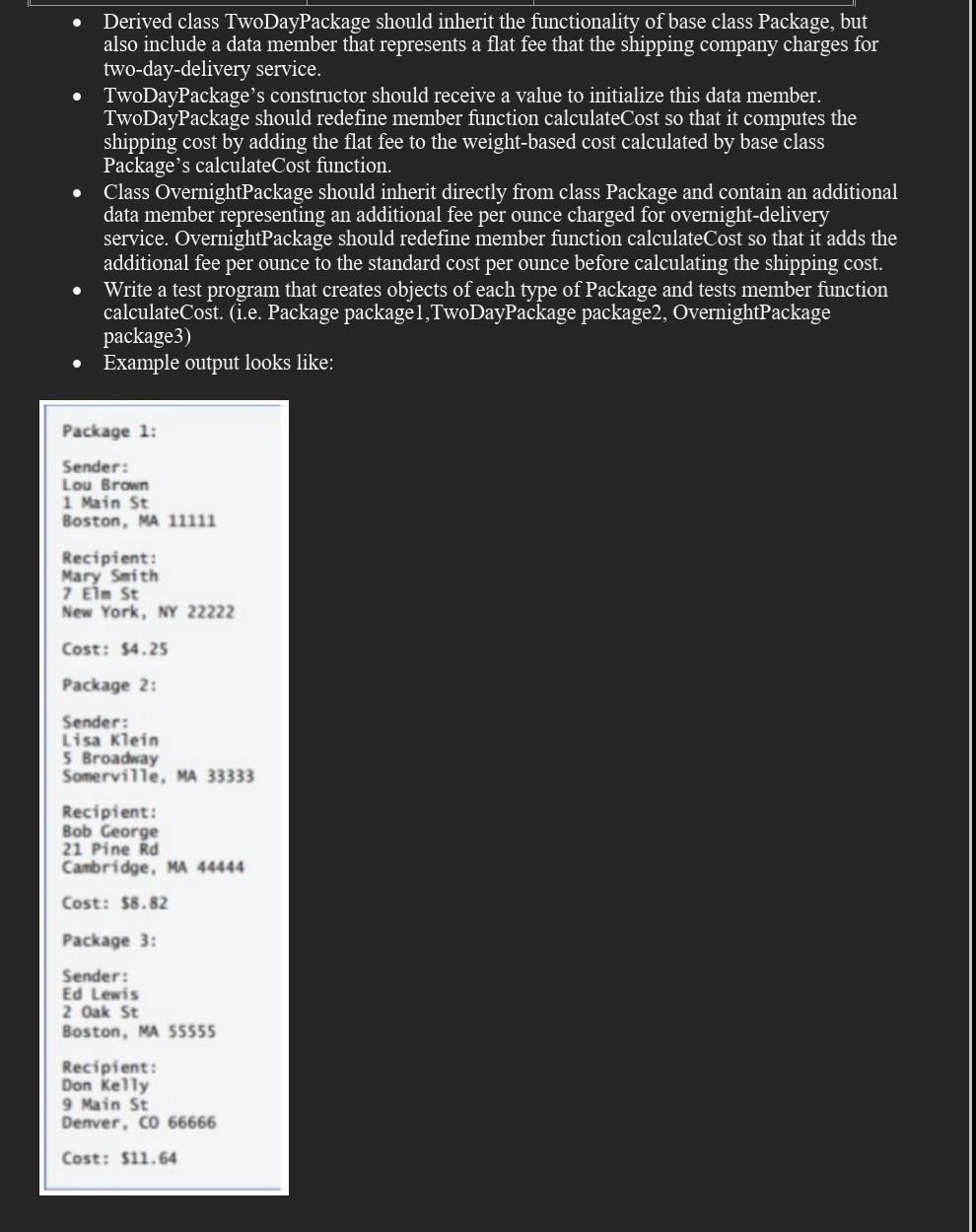 Solved (b): Package-delivery services, such as FedEx ®,DHL⊛ | Chegg.com
