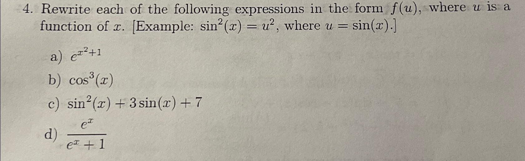 Solved Rewrite each of the following expressions in the form | Chegg.com