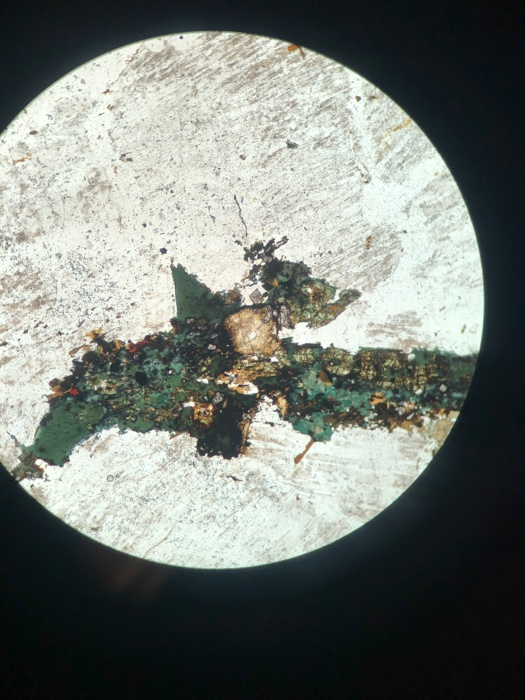 Solved thin section minerals identify them with the | Chegg.com
