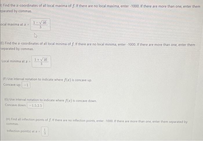 Solved Suppose that f(x)=(5−x)(x+2)2 (A) Find all critical | Chegg.com