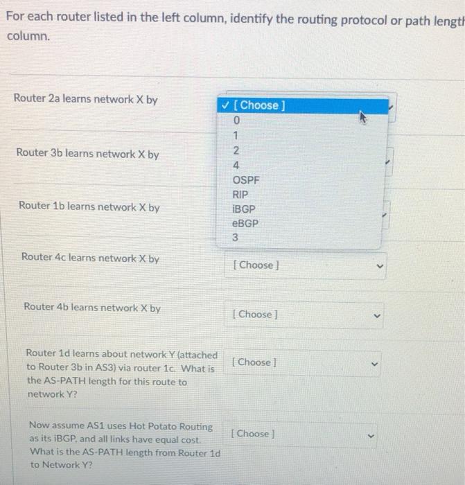 Solved Consider the network shown below. • Suppose AS1 and | Chegg.com