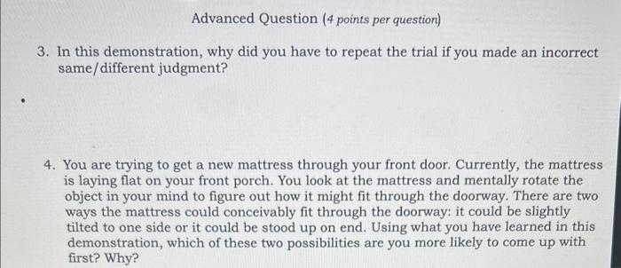 Solved 3. In this demonstration, why did you have to repeat | Chegg.com