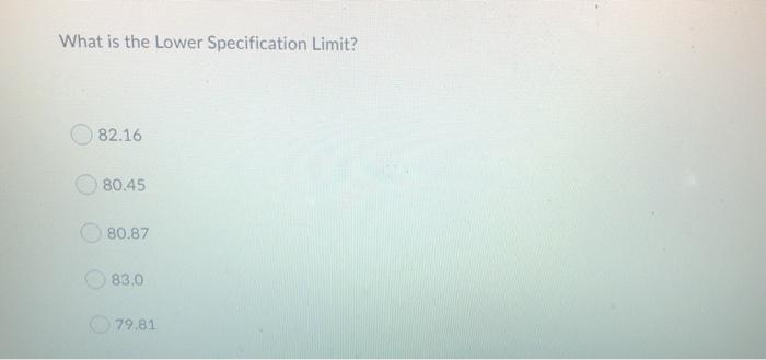 Solved Average = 87 Std Dev = 1.2 Cpu = Cpl = Cpk = 1.111 | Chegg.com