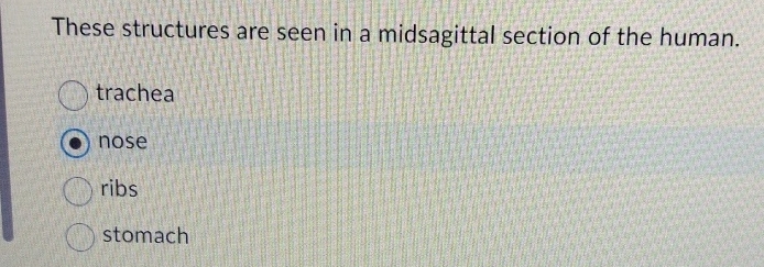 Solved These structures are seen in a midsagittal section of | Chegg.com