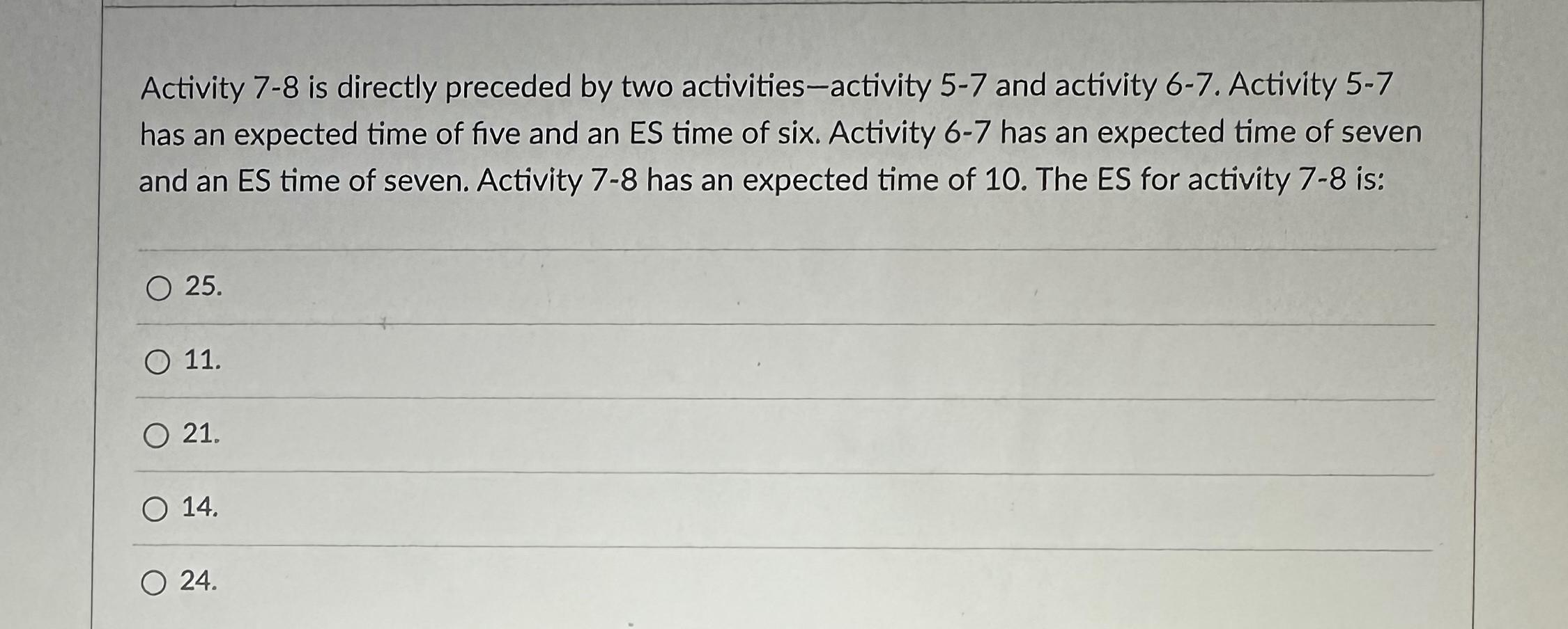 Solved Activity 7-8 ﻿is directly preceded by two | Chegg.com
