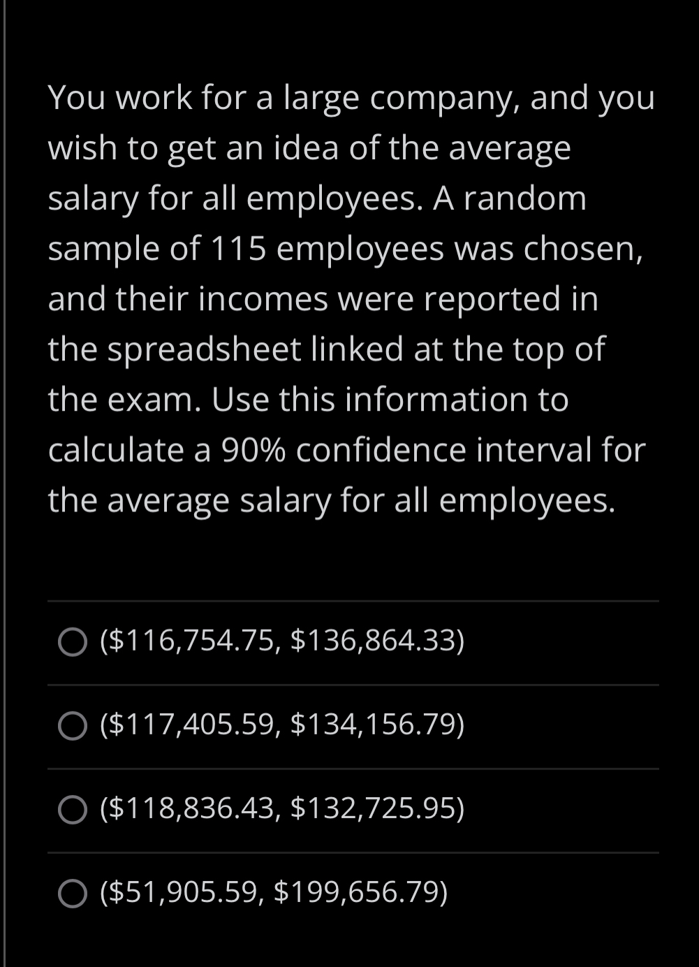 Solved You work for a large company, and you wish to get an | Chegg.com