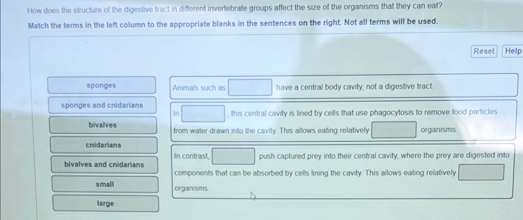 Solved How does the structure of the digestive tract in | Chegg.com