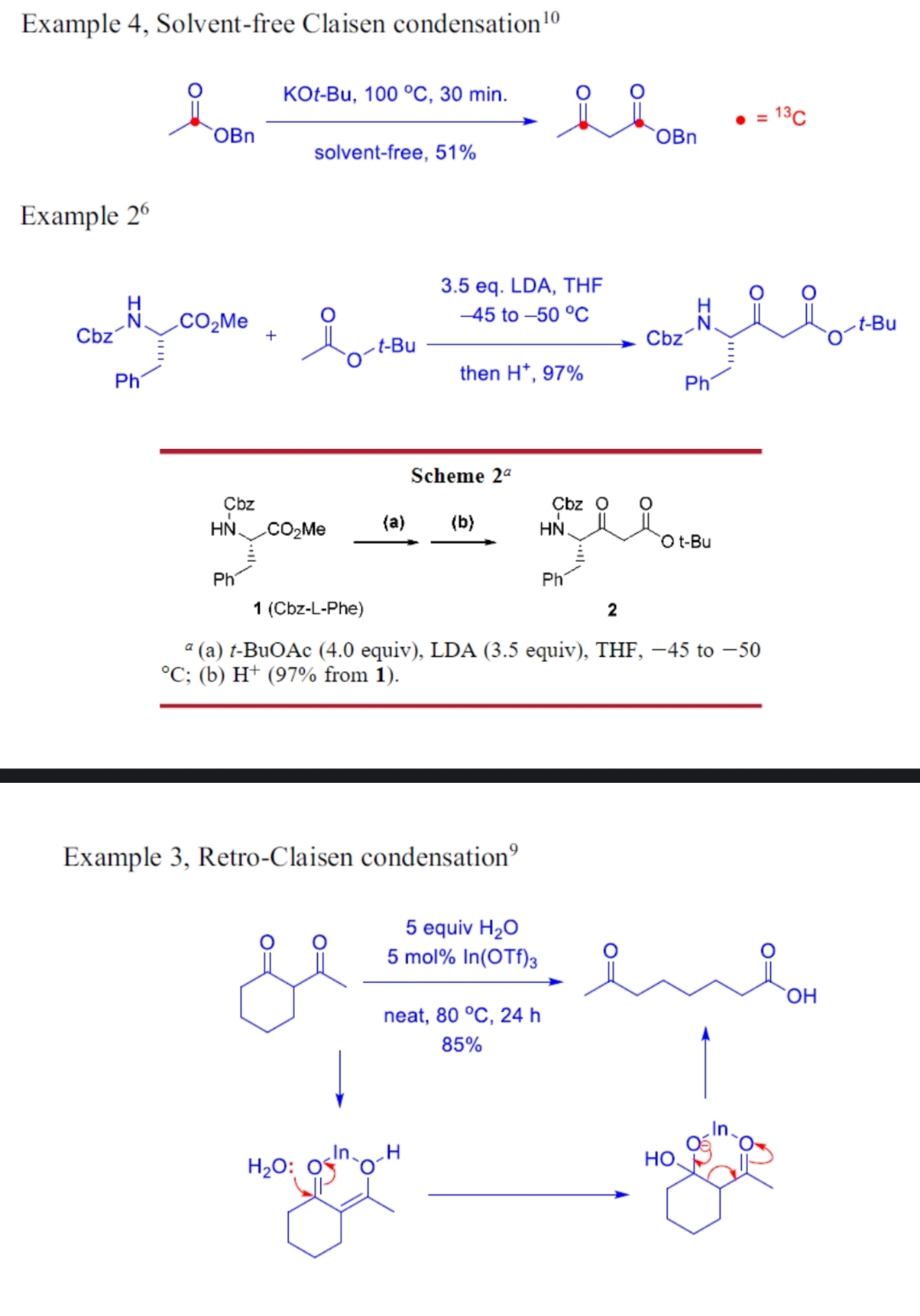Solved Example 4, ﻿Solvent-free Claisen condensation | Chegg.com