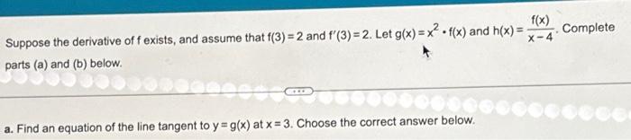 Solved Suppose the derivative of f exists, and assume that | Chegg.com