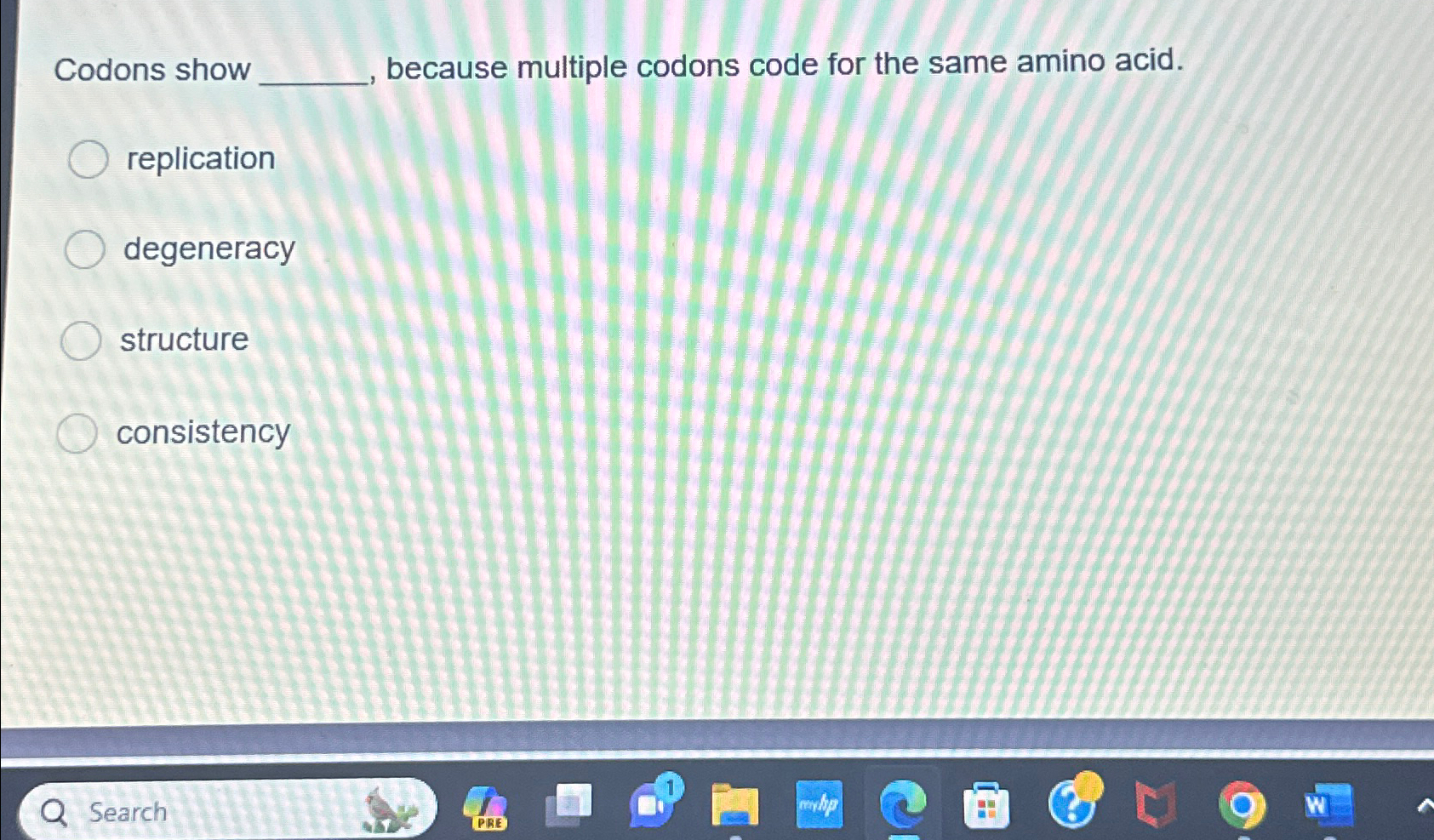 Solved Codons Show Because Multiple Codons Code For The Same