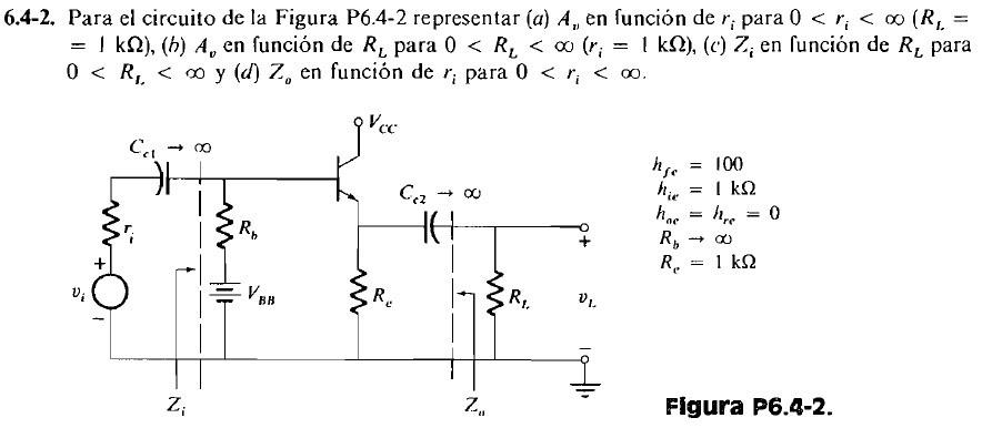 6.4-2 For the circuit in the Figure, present: a) Av | Chegg.com
