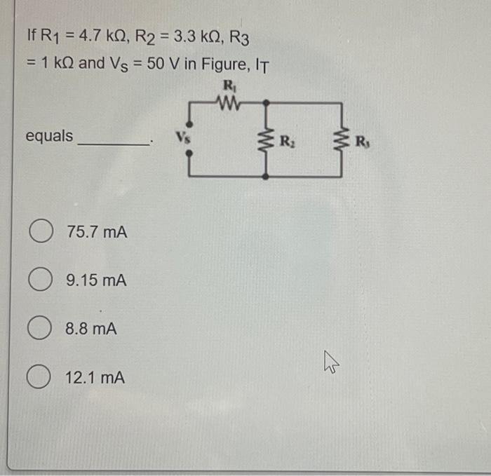 Solved In Figure, R1 is connected in parallel with R3 series | Chegg.com