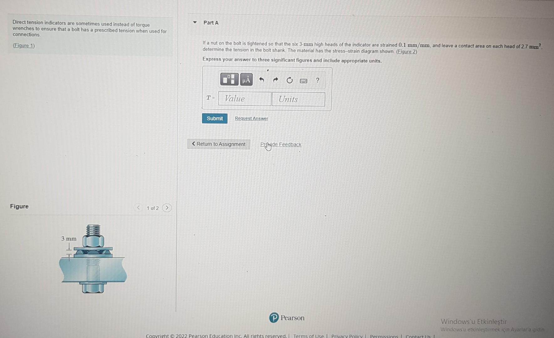 Solved Direct tension indicators are sometimes used instead | Chegg.com
