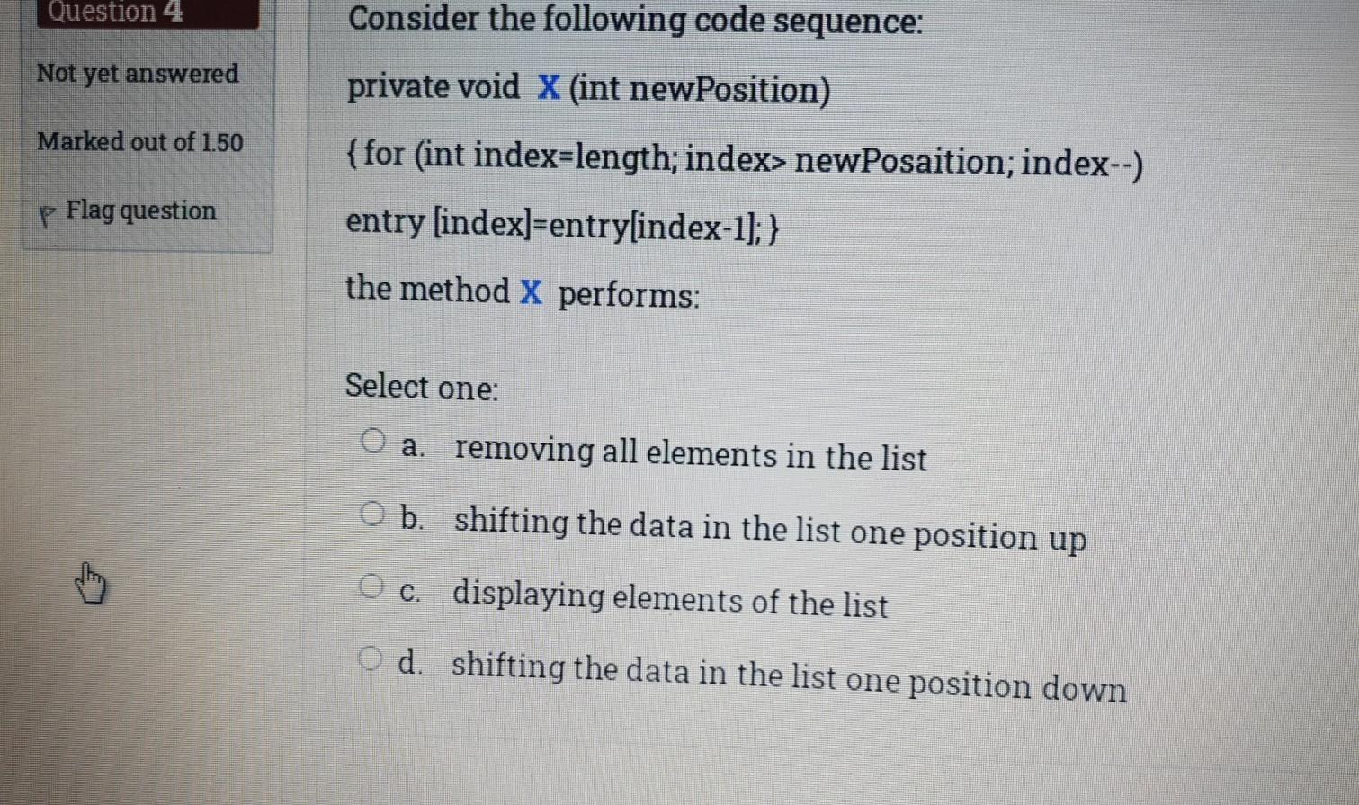 Solved Question 4 Consider the following code sequence: Not | Chegg.com