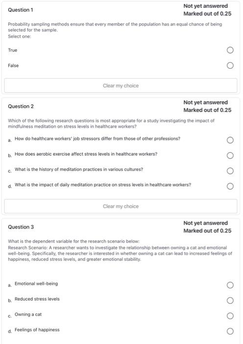 Probability sampling methods ensure that every member | Chegg.com