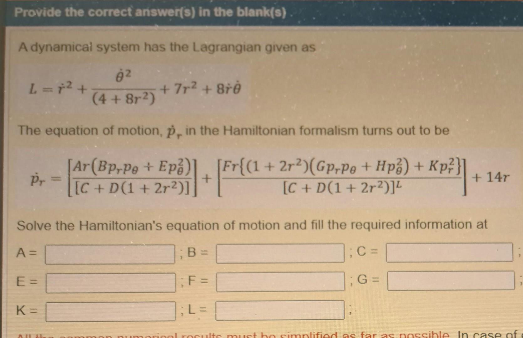 Solved Provide the correct answer(s) in the blank(s) A | Chegg.com