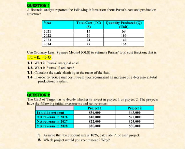 Solved QUESTION 1A financial analyst reported the following | Chegg.com