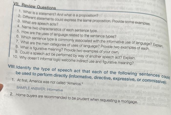1. What is a statement? And what is a proposition? 2. | Chegg.com