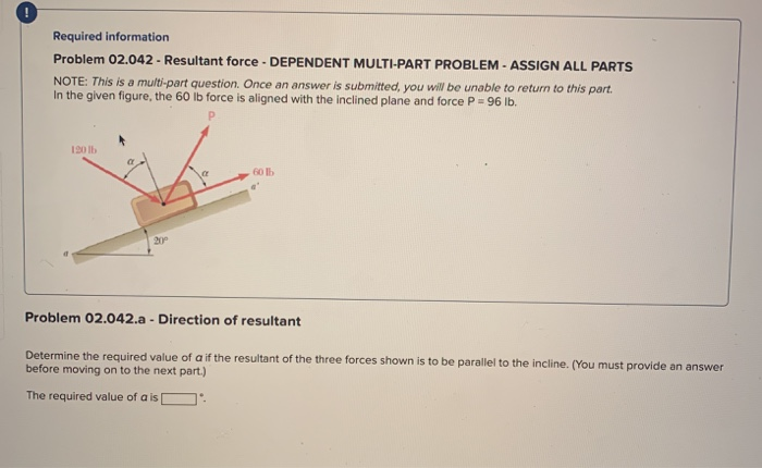 Solved Required information Problem 02.042 - Resultant force | Chegg.com