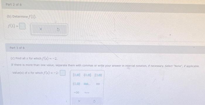 Solved Use the graph of y=f(x) to answer the following. Part | Chegg.com