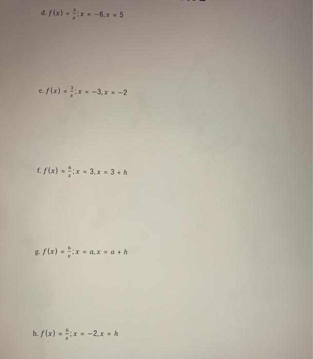 Solved c. Find the AROC of f(x) between x = 3 and x = 6: d. | Chegg.com