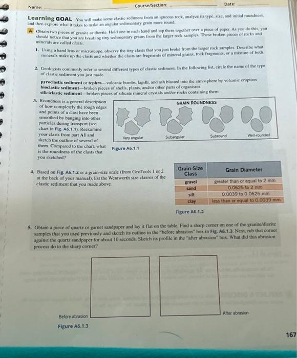 Solved Name: Course/Section: Learning GOAL You will make | Chegg.com
