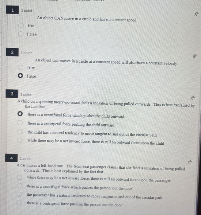 Solved An object CAN move in a circle and have a constant | Chegg.com