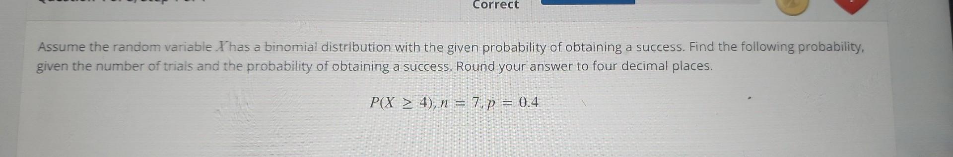 Solved Assume The Random Variable X Has A Binomial 