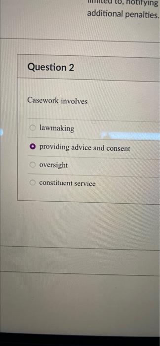 notifying additional penalties. Question 2 Casework | Chegg.com
