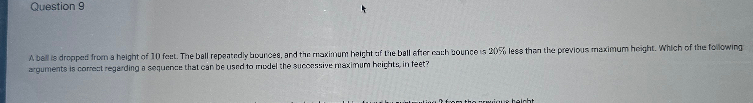 Solved Question 9A ball is dropped from a height of 10 | Chegg.com