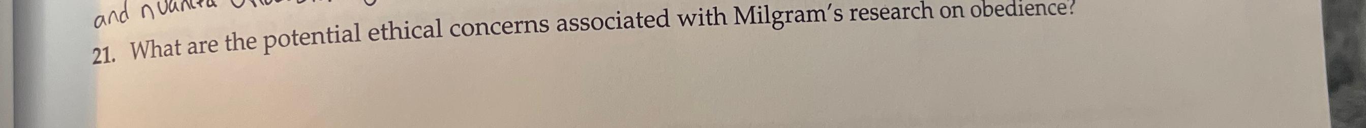 Solved What are the potential ethical concerns associated | Chegg.com