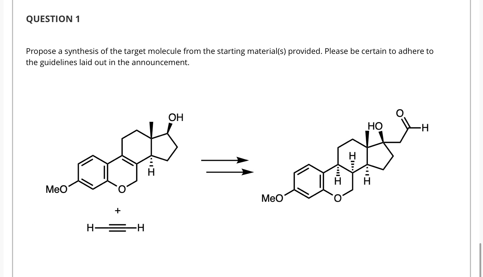 Solved 1. ﻿Using the starting material molecule(s) | Chegg.com