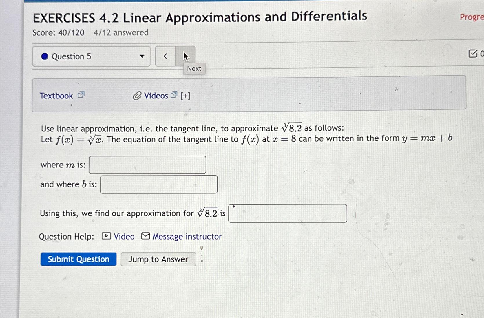 EXERCISES 4.2 ﻿Linear Approximations and | Chegg.com
