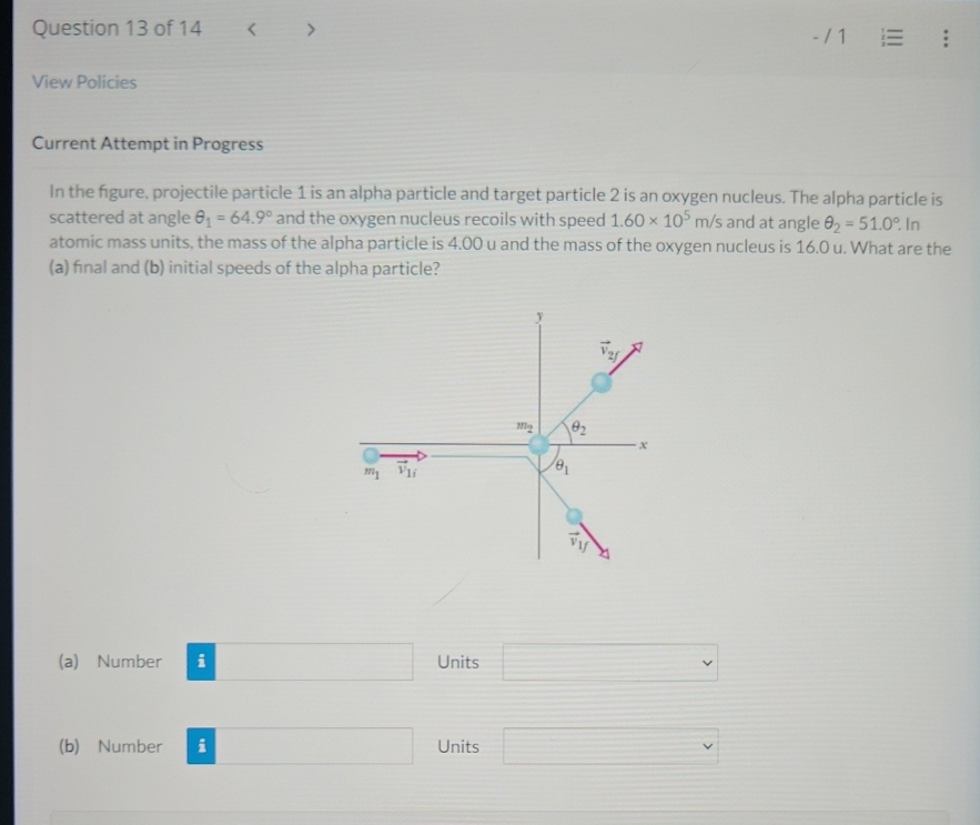 Solved Question 13 ﻿of 14In the figure, projectile particle | Chegg.com