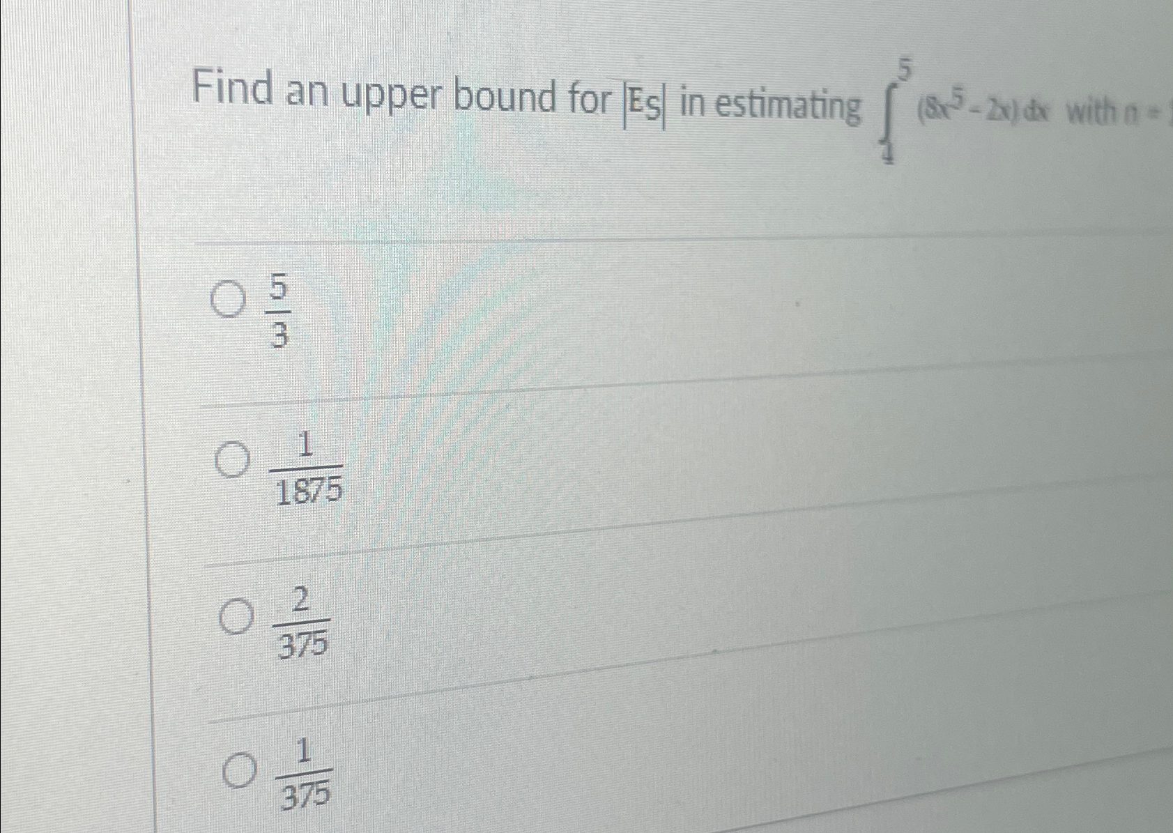 Solved Find an upper bound for |ES| ﻿in estimating | Chegg.com