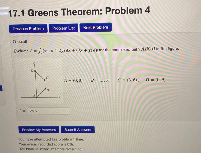 Solved 17.3 Divergence Theorem: Problem 7 Previous Problem | Chegg.com