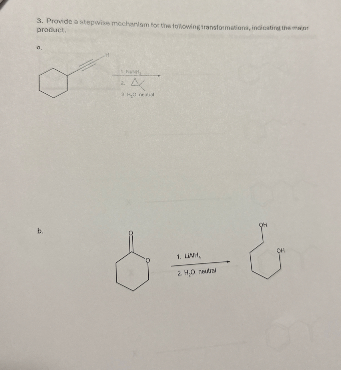 Solved Provide a stepwise mechanism for the following | Chegg.com