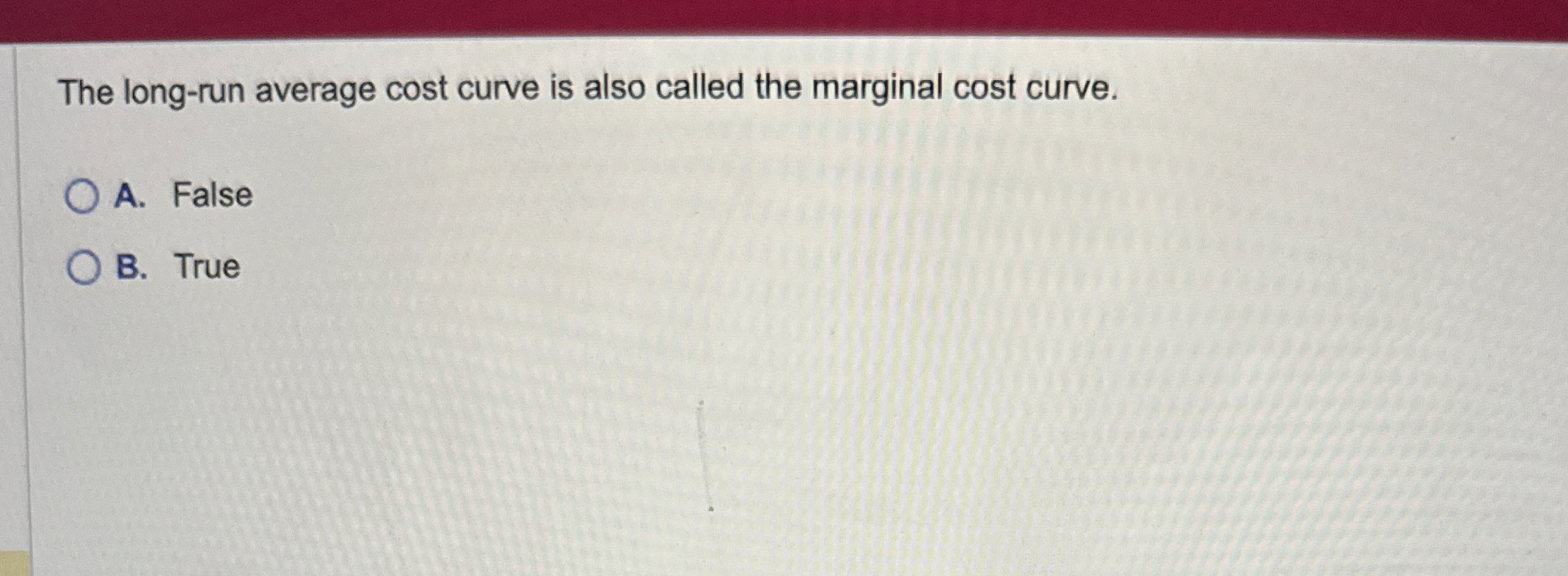 Solved The long-run average cost curve is also called the | Chegg.com