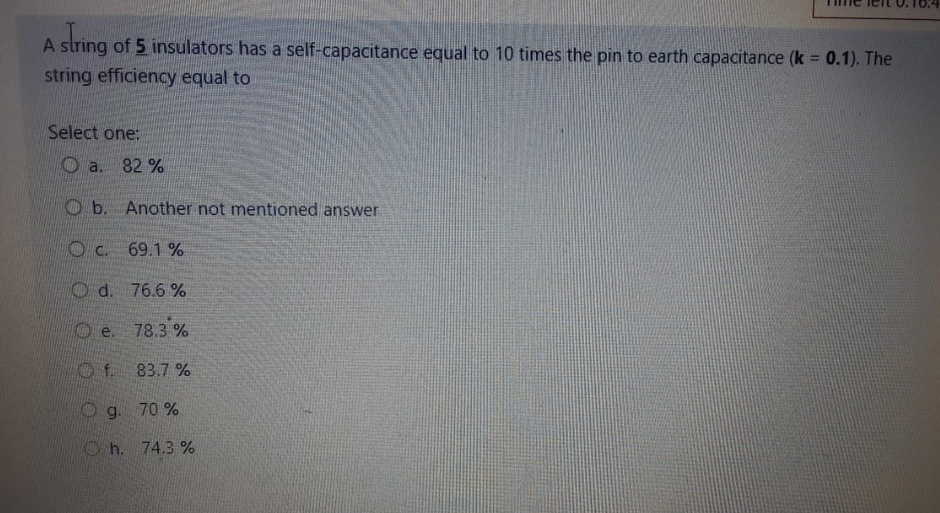 Solved A string of 5 insulators has a self-capacitance equal | Chegg.com